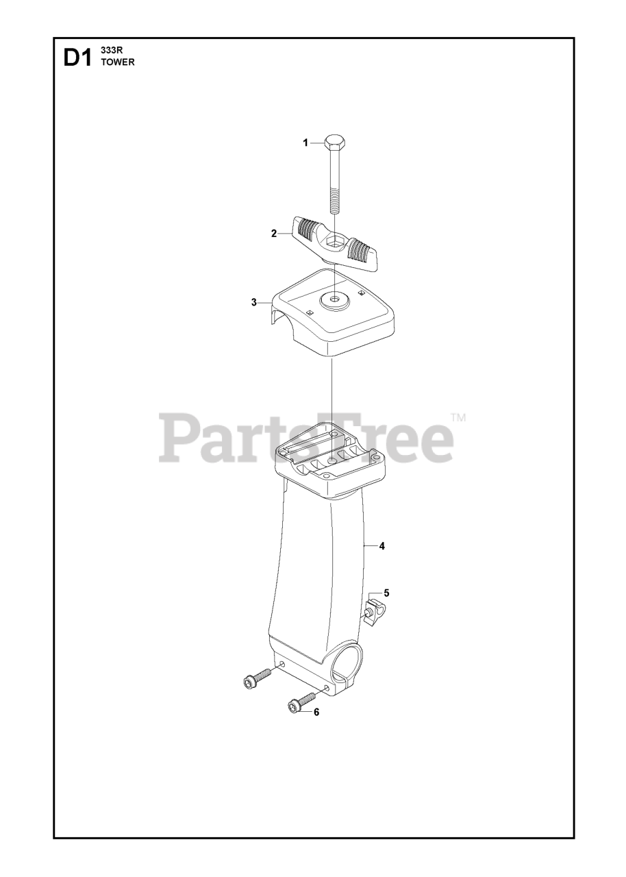 Husqvarna 333 R - Husqvarna String Trimmer (Original) TOWER Parts ...