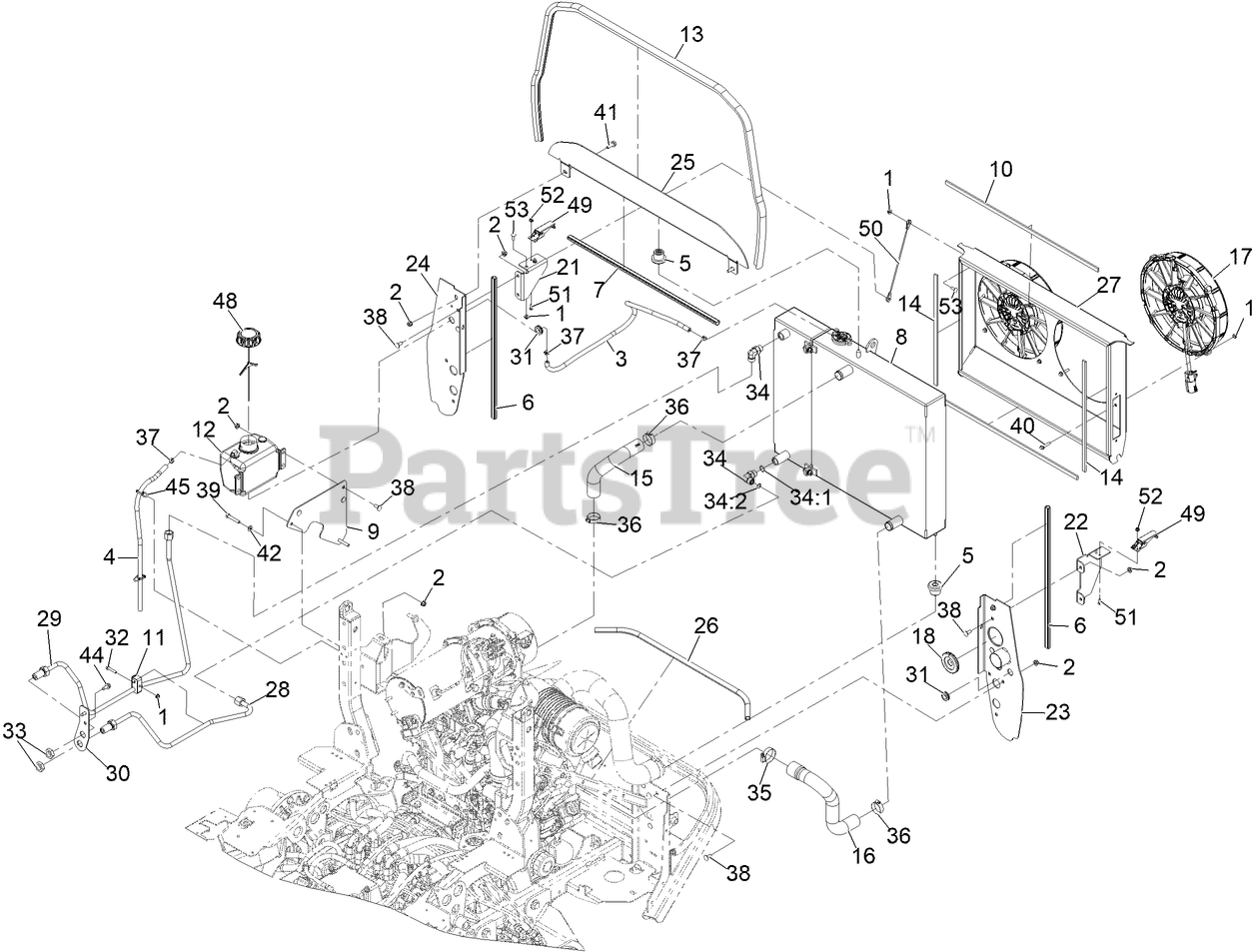 Exmark LZS86TDYM12RW0 - Exmark 144" Lazer Z Diesel Zero-Turn Mower ...