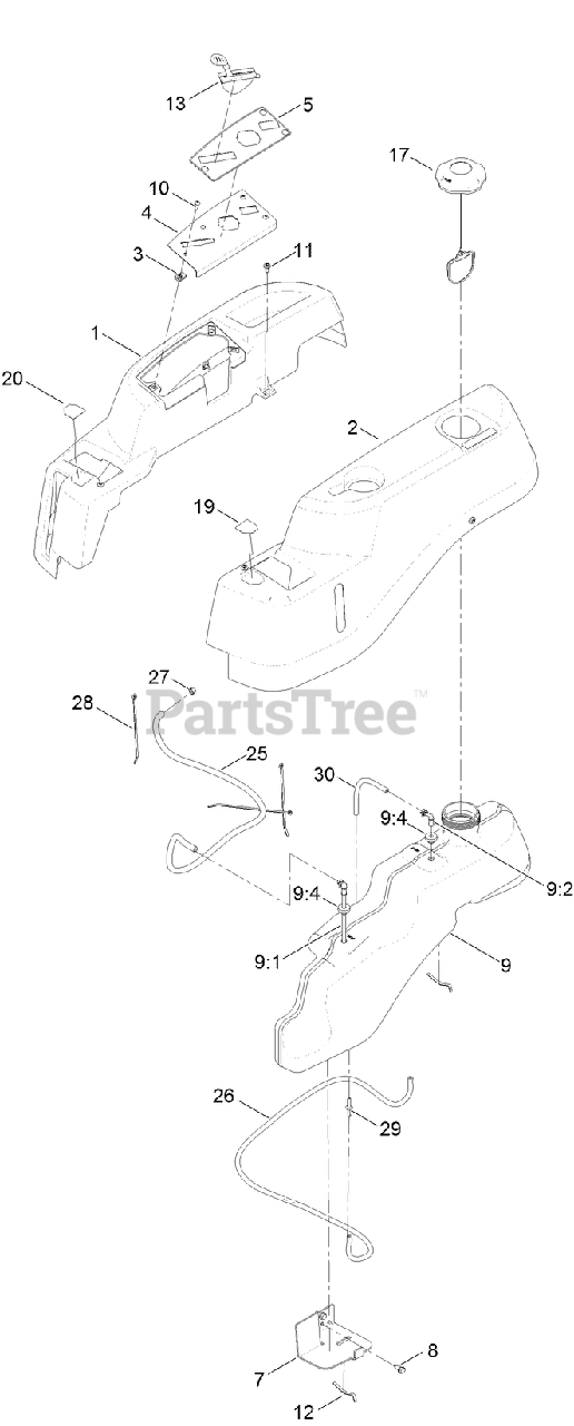 Toro 74721 (SS 4225) - Toro TimeCutter Zero-Turn Mower (SN: 400000000 ...