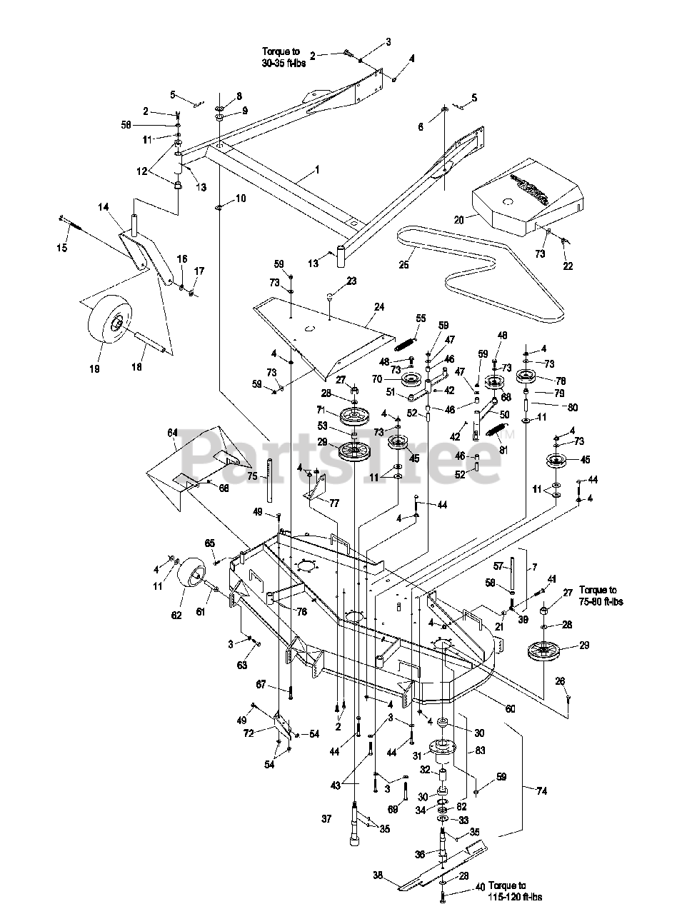 Exmark FMD603 - Exmark 60" Turf Ranger Front Mount Mower (SN: 260000 ...
