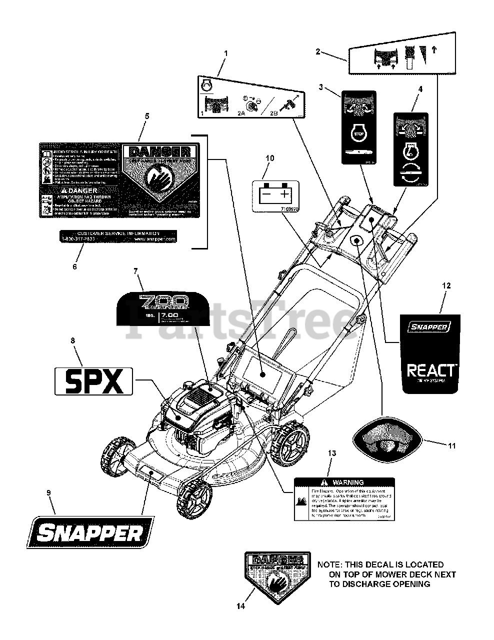 Snapper SPXV 2270 (7800707) - Snapper 22" Walk-Behind Mower, 7.0hp ...