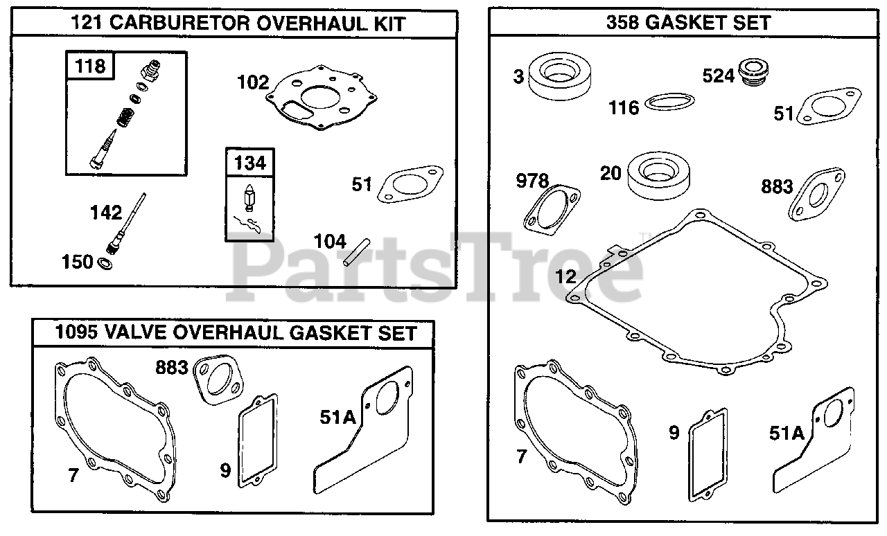Briggs & Stratton 190432-6035-01 - Briggs & Stratton Horizontal Engine ...