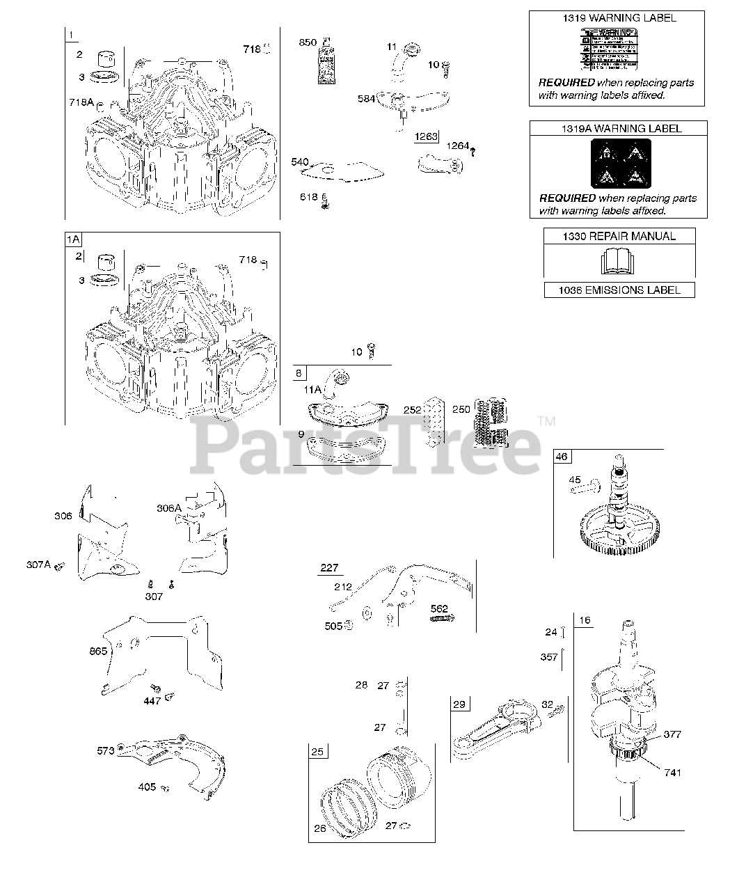 Briggs & Stratton 44T977-0010-G1 - Briggs & Stratton Vertical Engine ...