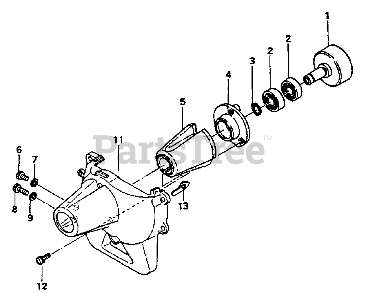 Tanaka TBC-240 - Tanaka Brush Cutter Clutch Case Parts Lookup with ...