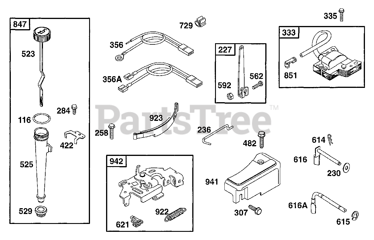 Briggs & Stratton 133702-0170-02 - Briggs & Stratton Vertical Engine ...