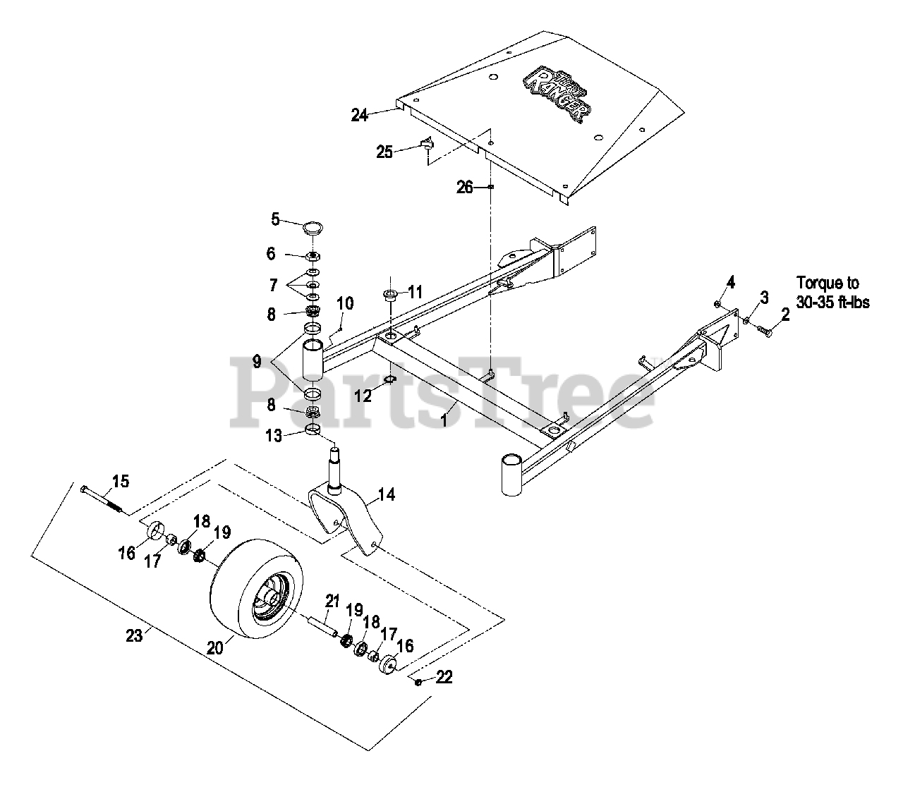 Exmark FMD604 - Exmark 60" Turf Ranger Front Mount Mower (SN: 440000 ...