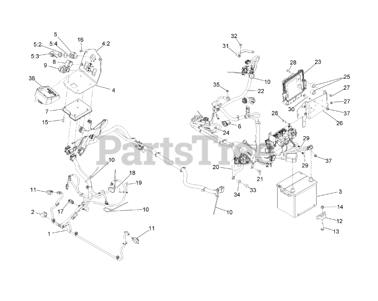 Exmark LZS88CDYM96RW0 - Exmark 96" Lazer Z Diesel Zero-Turn Mower ...