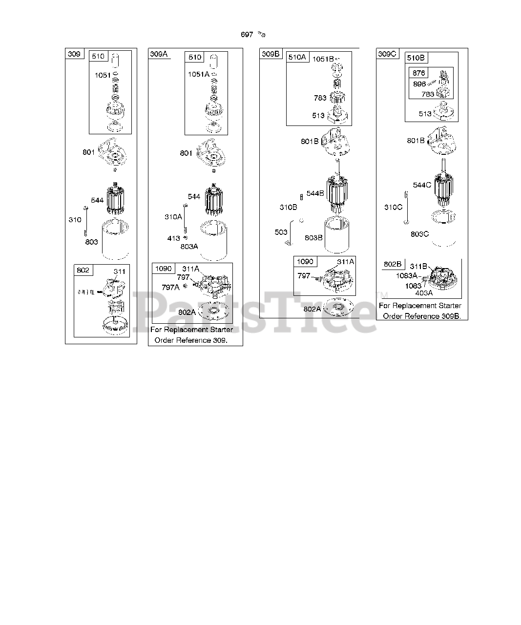Briggs & Stratton 303777-0015-02 - Briggs & Stratton Vertical Engine ...