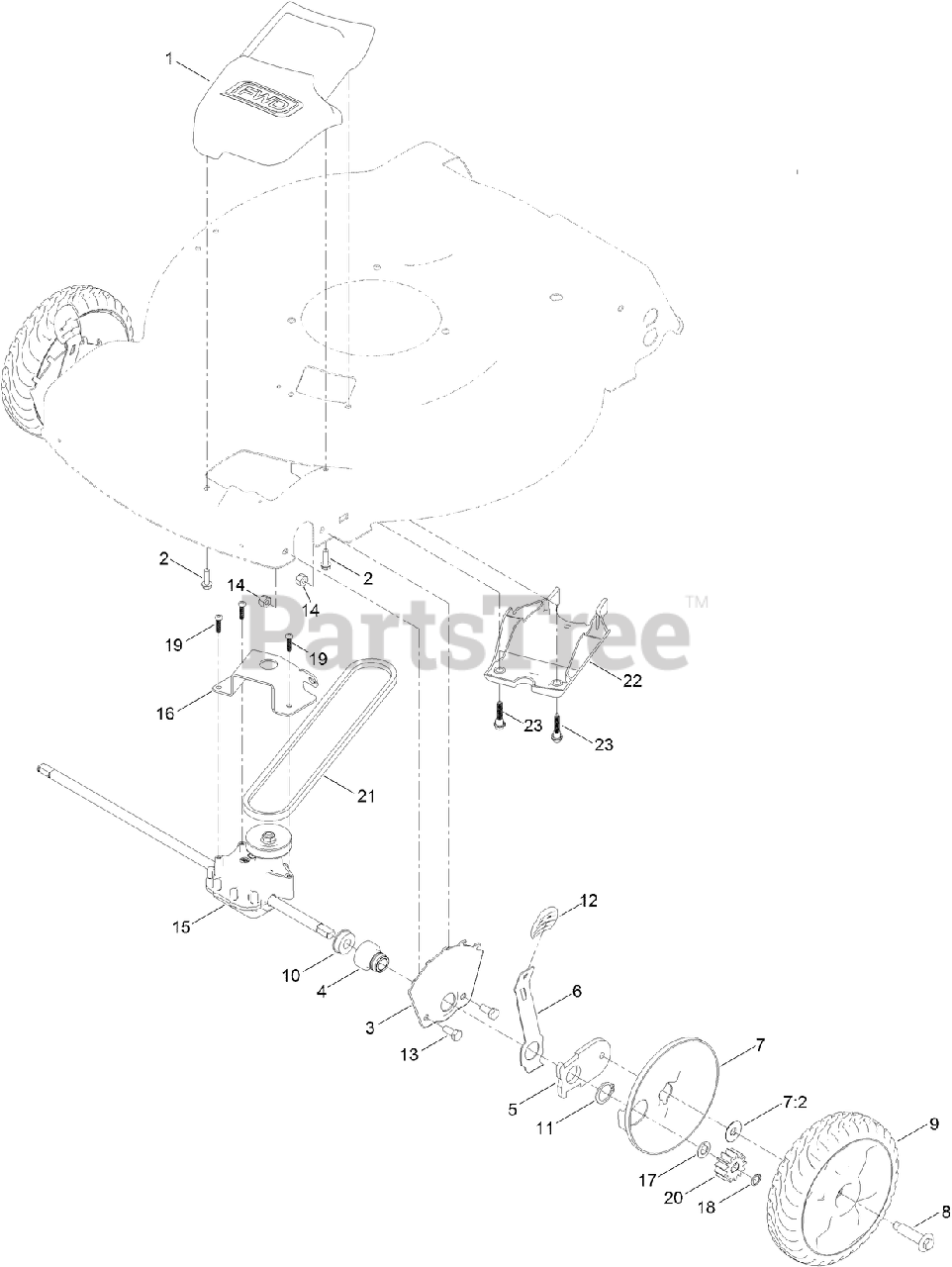 Toro 20378 - Toro 22" Recycler Walk-Behind Mower (SN: 404320000 ...