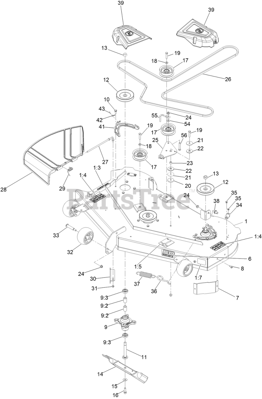 Exmark QZE725GKC50200 - Exmark 50" Quest E-Series Zero-Turn Mower ...