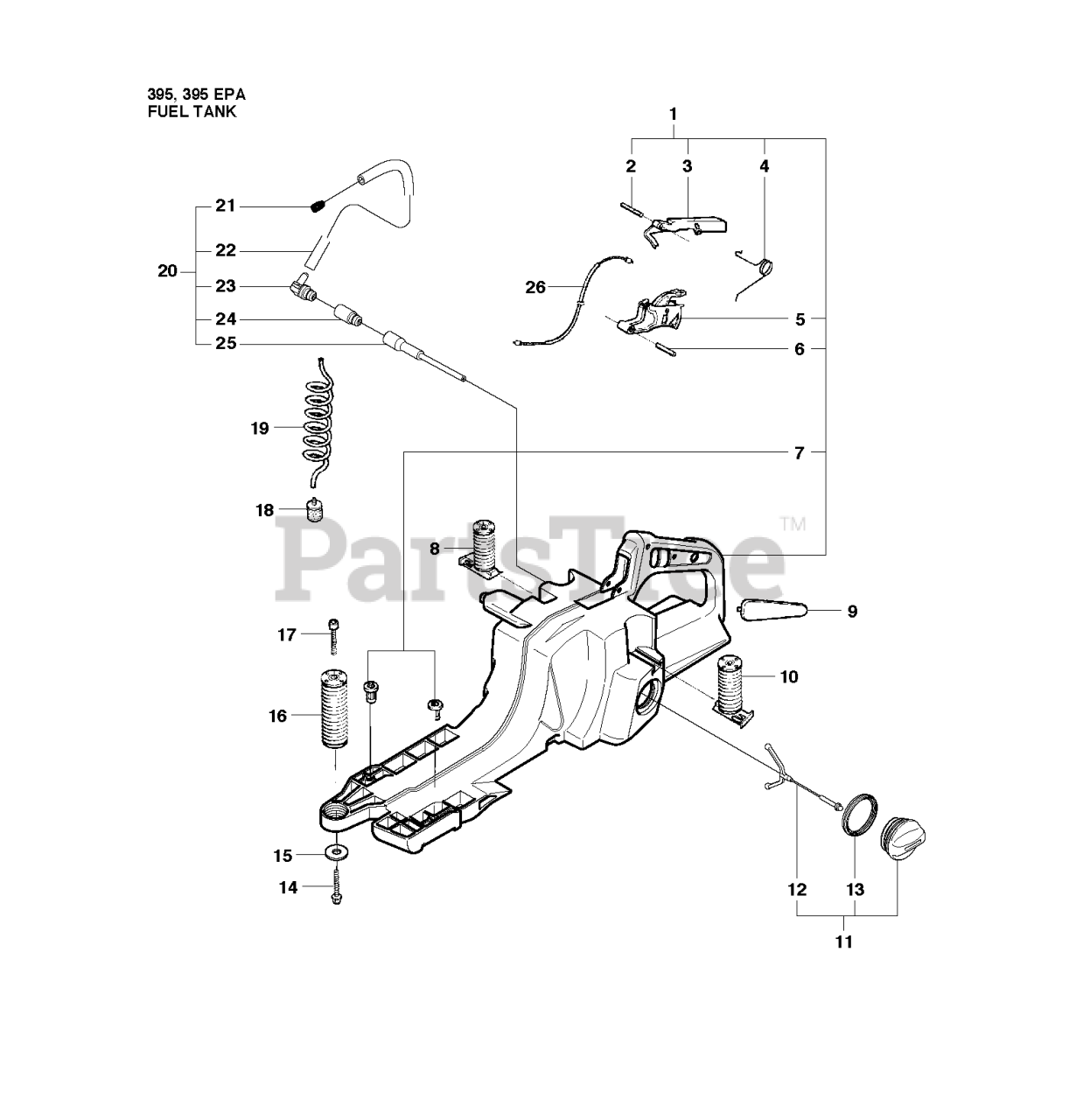 Husqvarna 395 XP/XPG EPA - Husqvarna Chainsaw (SN: 20163900001 ...