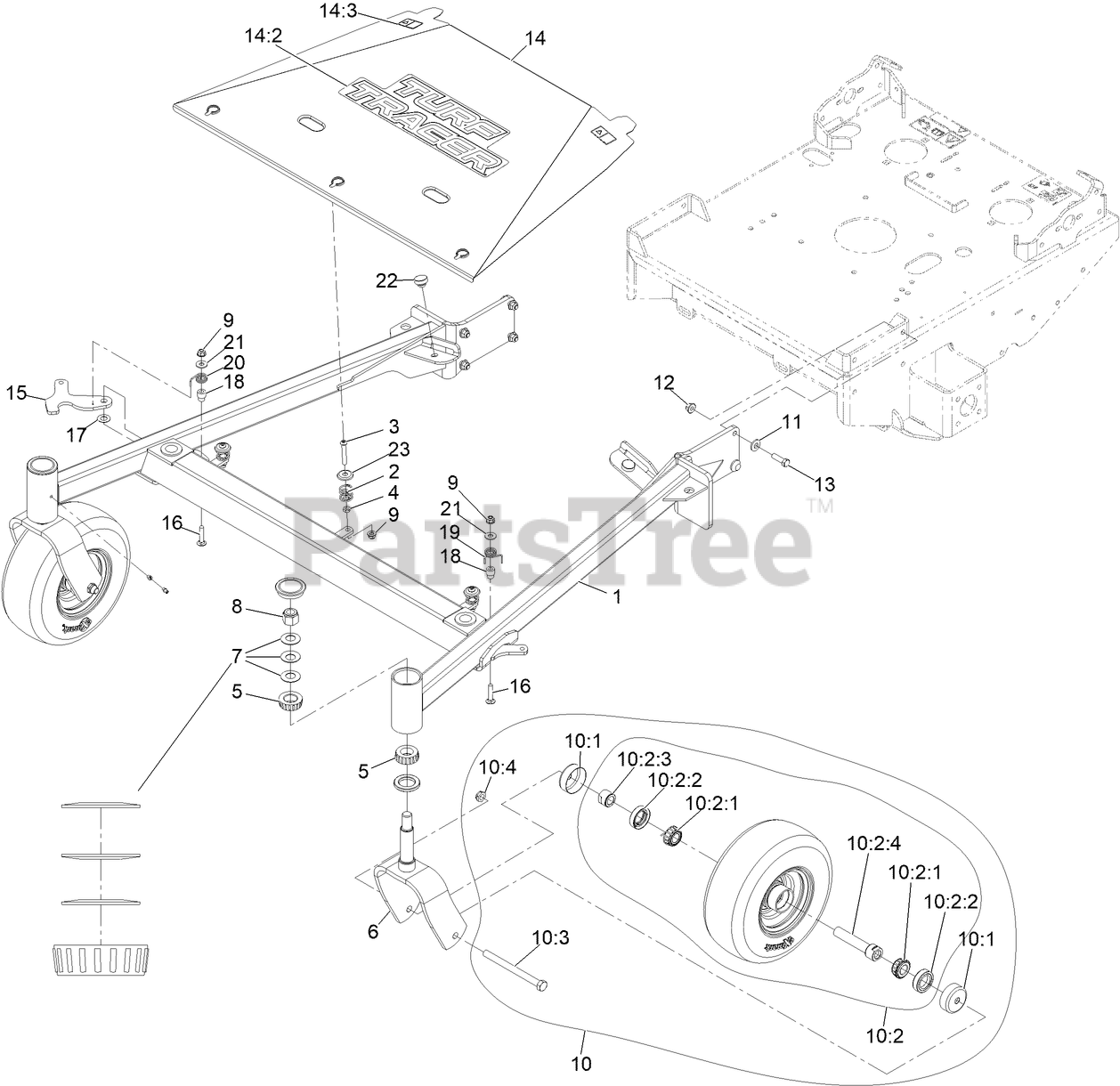 Exmark TTX650EKC604N0 - Exmark 60" Turf Tracer X-Series Walk-Behind ...
