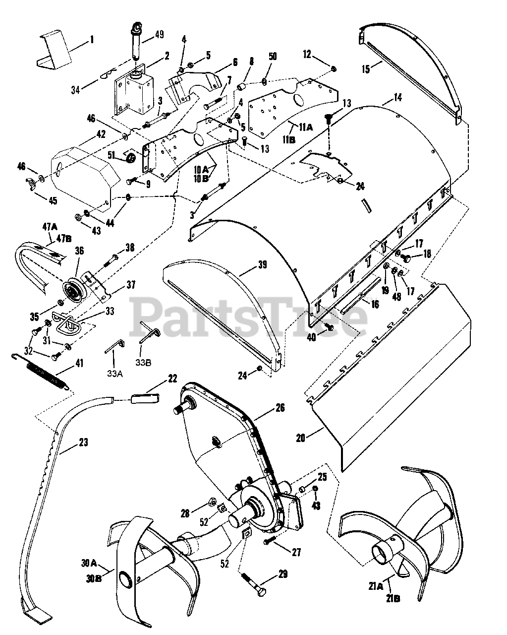 Snapper R8000 (81522) - Snapper Rear-Tine Tiller, 8hp Tiller Head ...