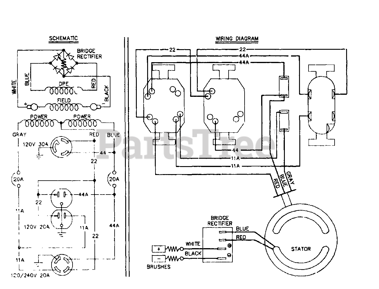 Generac S5002 (8983-0) - Generac 5,000 Watt Portable Generator Wiring ... Generac S5002 (8983-0) - Generac 5,000 Watt Portable Generator Wiring ...