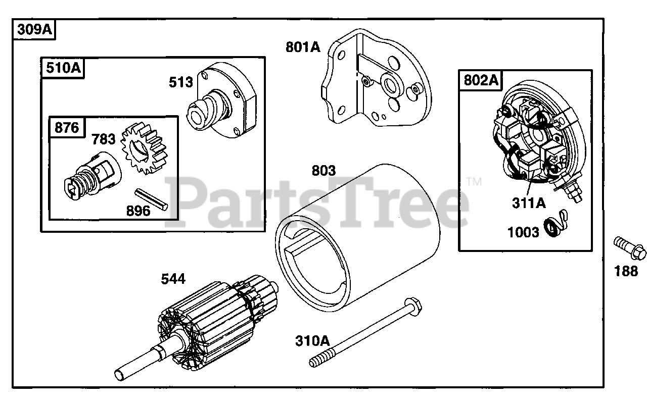 Briggs & Stratton 290777-0108-01 - Briggs & Stratton Vertical Engine ...