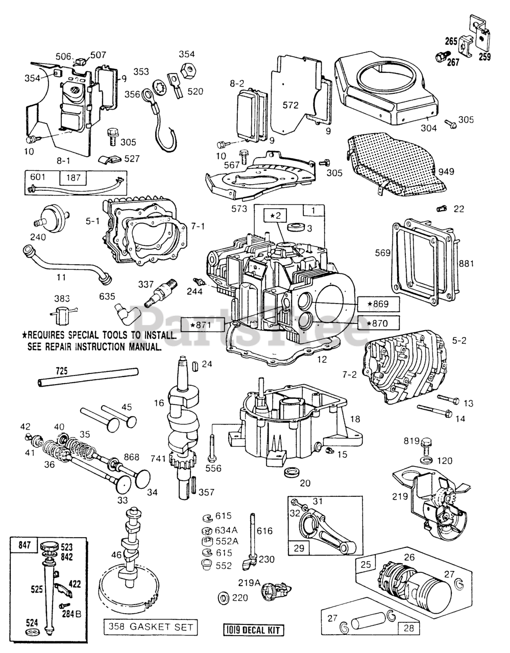 Briggs Stratton 422707 0179 01 Briggs Stratton Vertical Engine Briggs Stratton 422707 0179 01 Briggs Stratton Vertical Engine