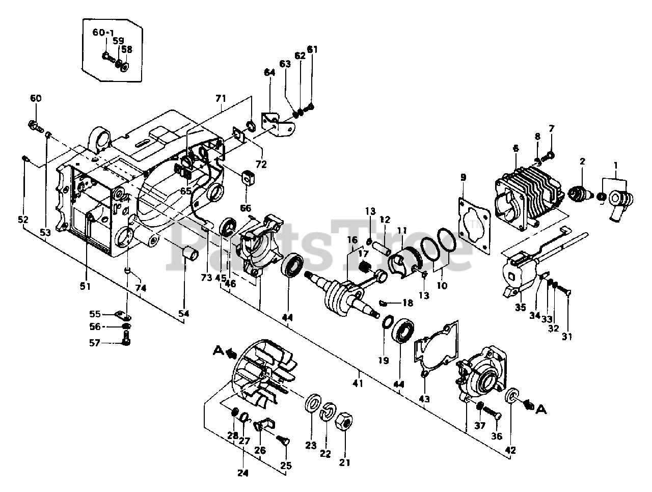 Tanaka ECS-300 - Tanaka Chainsaw Engine Parts Lookup with Diagrams ...