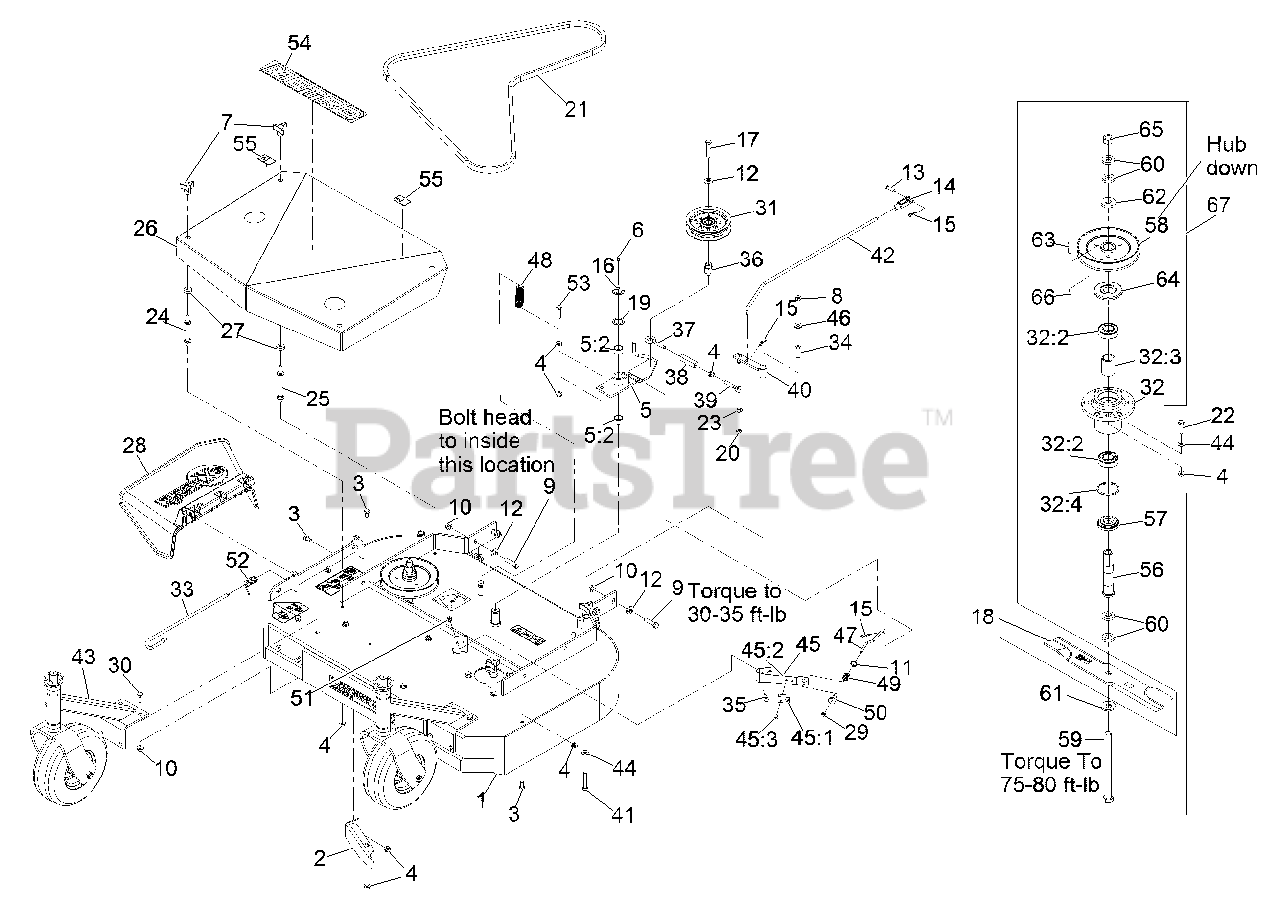 Exmark MGS481CKA36200 - Exmark 36" Metro S-Series Walk-Behind Mower ...