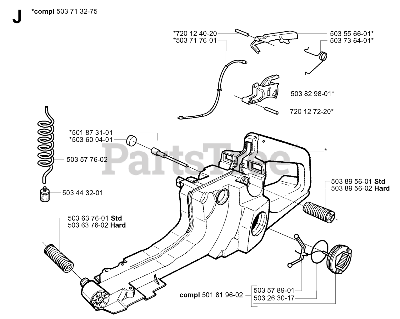 Husqvarna 365 - Husqvarna Chainsaw (SN: 20020100001 - 20034400000) FUEL ...