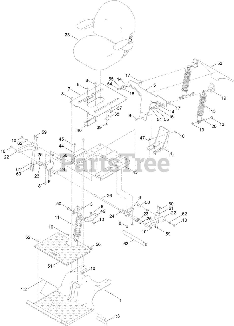 Toro 75313 - Toro 60" Titan MyRide Zero-Turn Mower (SN: 400000000 ...