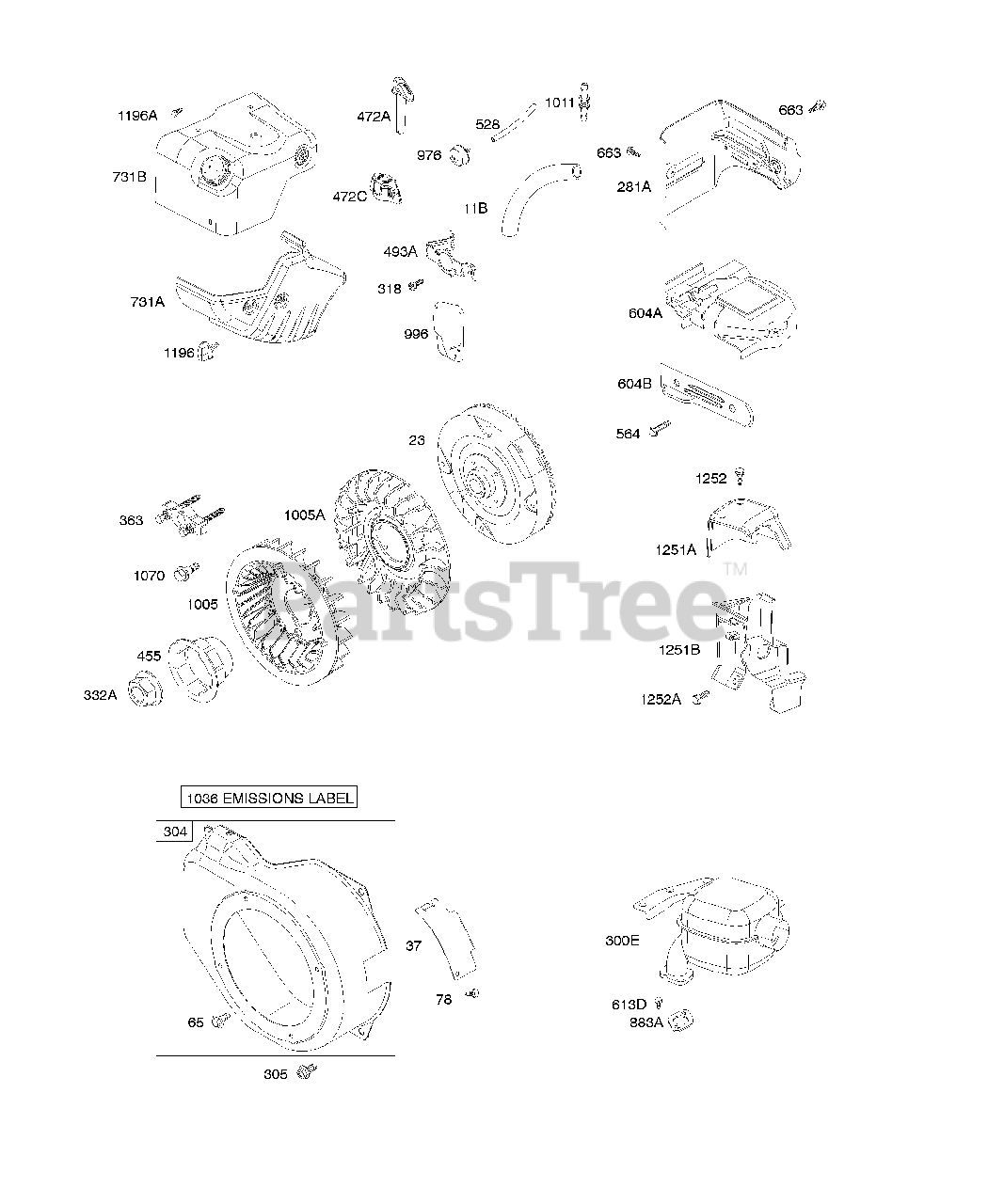 Briggs & Stratton 12C113-0251-E1 - Briggs & Stratton Horizontal Engine ...