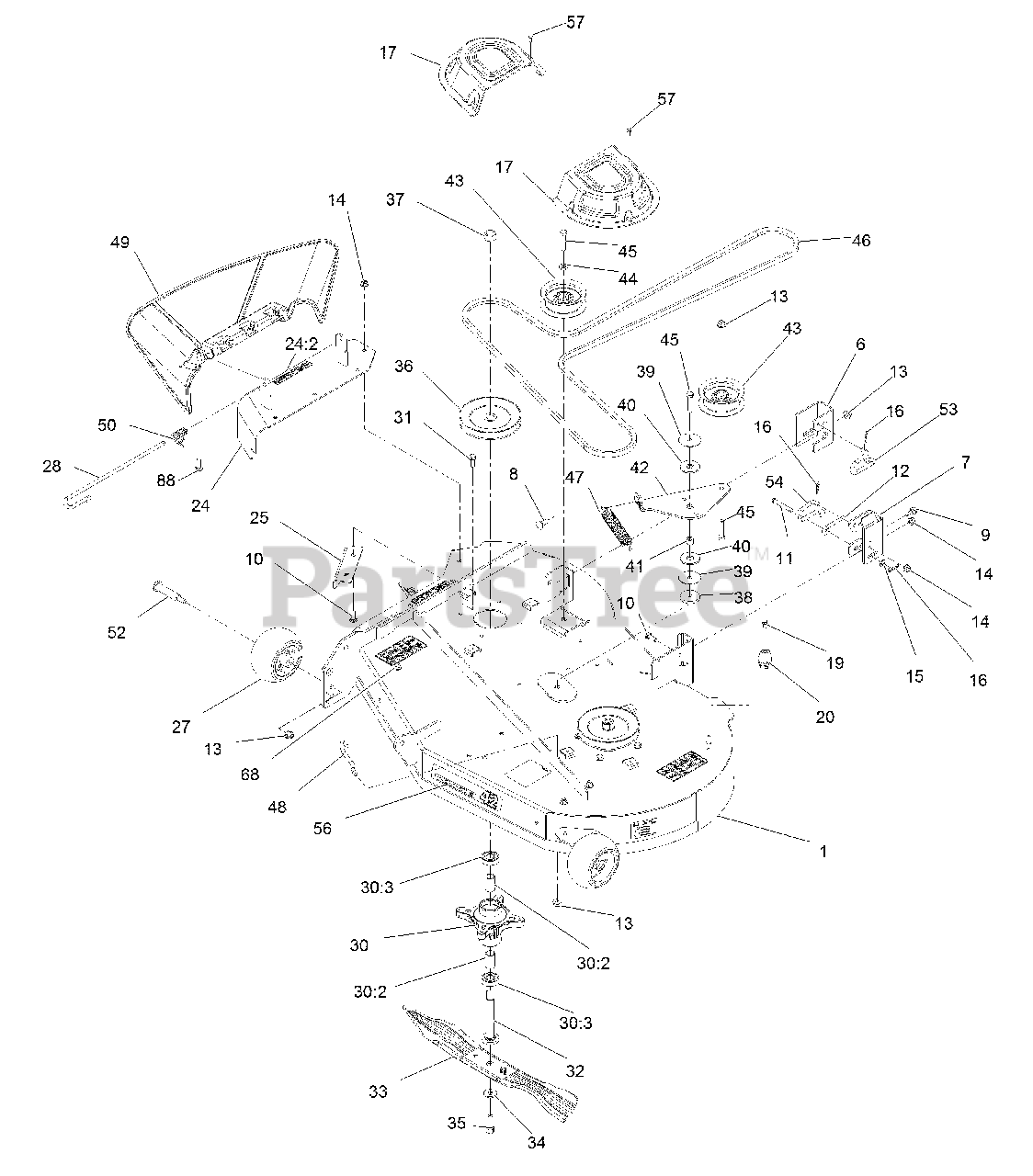 Exmark QZE708GEM42200 - Exmark 42" Quest E-Series Zero-Turn Mower ...