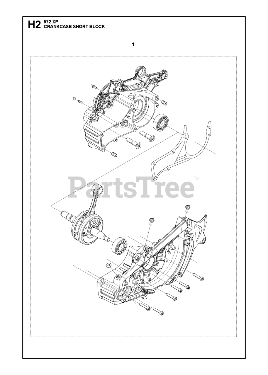 Husqvarna 572 XP/XPG - Husqvarna Chainsaw SHORT BLOCK Parts Lookup with ...