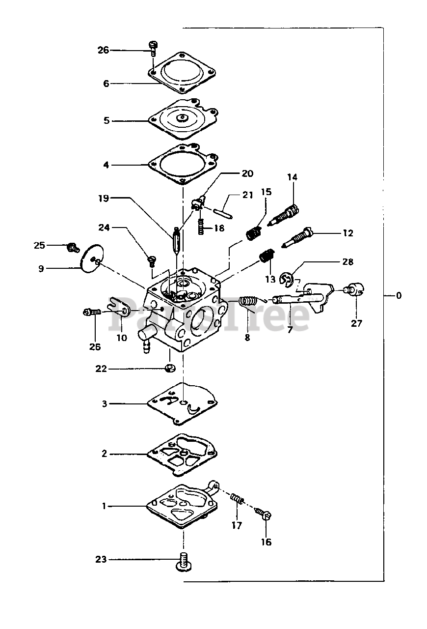 Tanaka TIA-305 - Tanaka Power Auger Carburetor Parts Lookup with ...