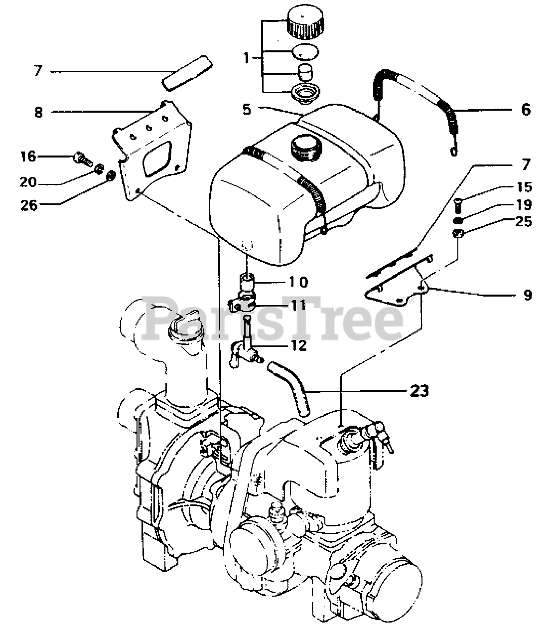 Tanaka TCP-381 - Tanaka Centrifugal Pump Fuel Tank Parts Lookup with ...