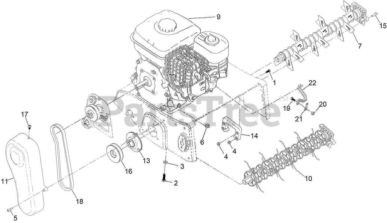 Toro 54610 - Toro 40cm Scarifier Dethatcher (SN: 322000001 - 322999999 ...