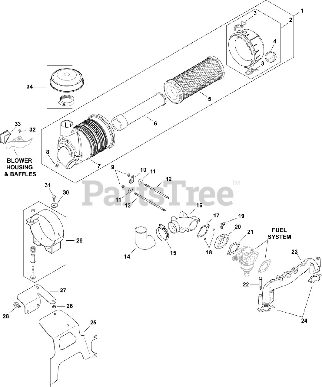 Kohler CV730-0005 - Kohler Command PRO Engine, Made for Bush Hog, 23 ...