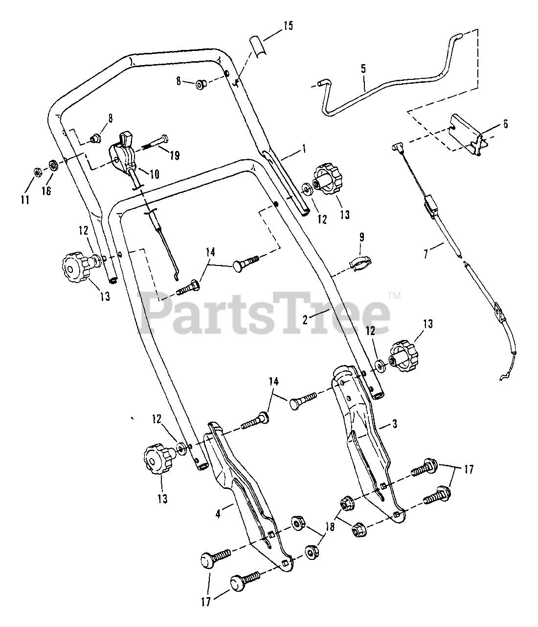 Snapper R 20500 (80680) - Snapper 20" Walk-Behind Mower, 5hp Handles ...