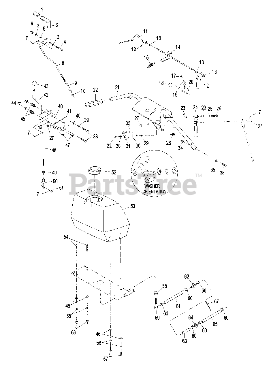 Exmark TT3615KA - Exmark 36" Turf Tracer Hydro Walk-Behind Mower, 15hp ...