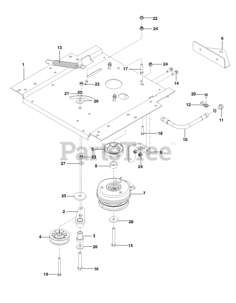 Husqvarna RZ 4619 (965921501-01) - Husqvarna 46" Zero-Turn Mower (2011 ...
