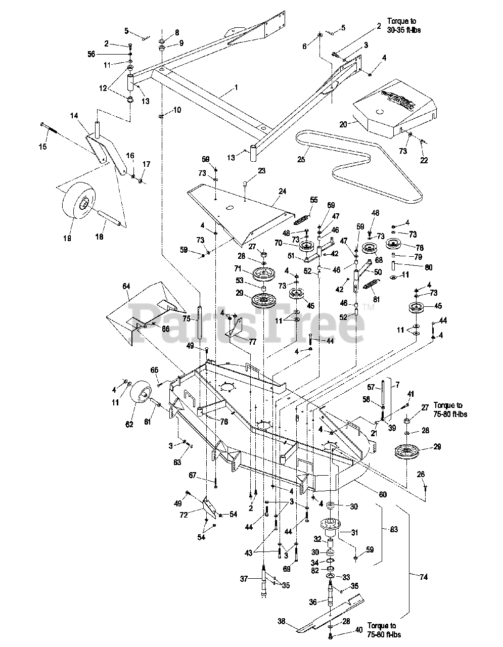Exmark TT23KC - Exmark Turf Tracer Hydro Walk-Behind Mower, 23HP Kohler ...