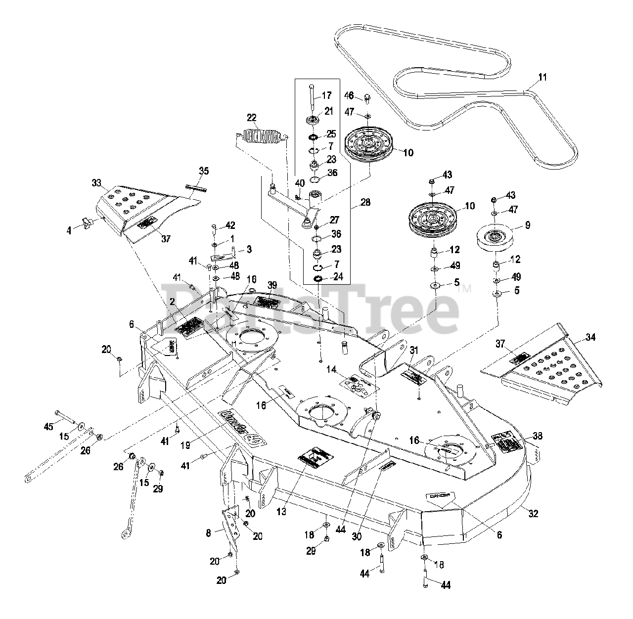 Exmark FR604 - Exmark 60" Front Runner Deck (SN: 600000 - 669999) (2006 ...