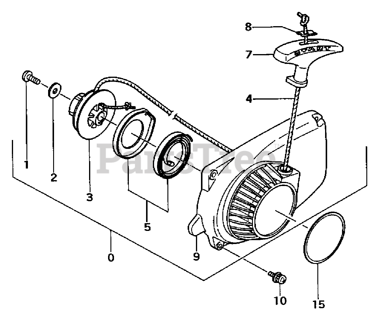 Tanaka ECS-330 - Tanaka Chainsaw Recoil Starter Parts Lookup with ...