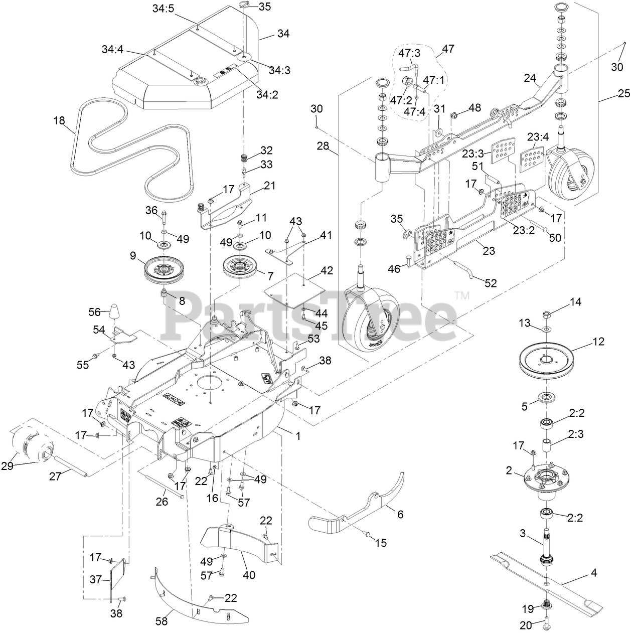 Exmark LZX980EKC96RW0 - Exmark 96" Lazer Z X-Series Zero-Turn Mower ...