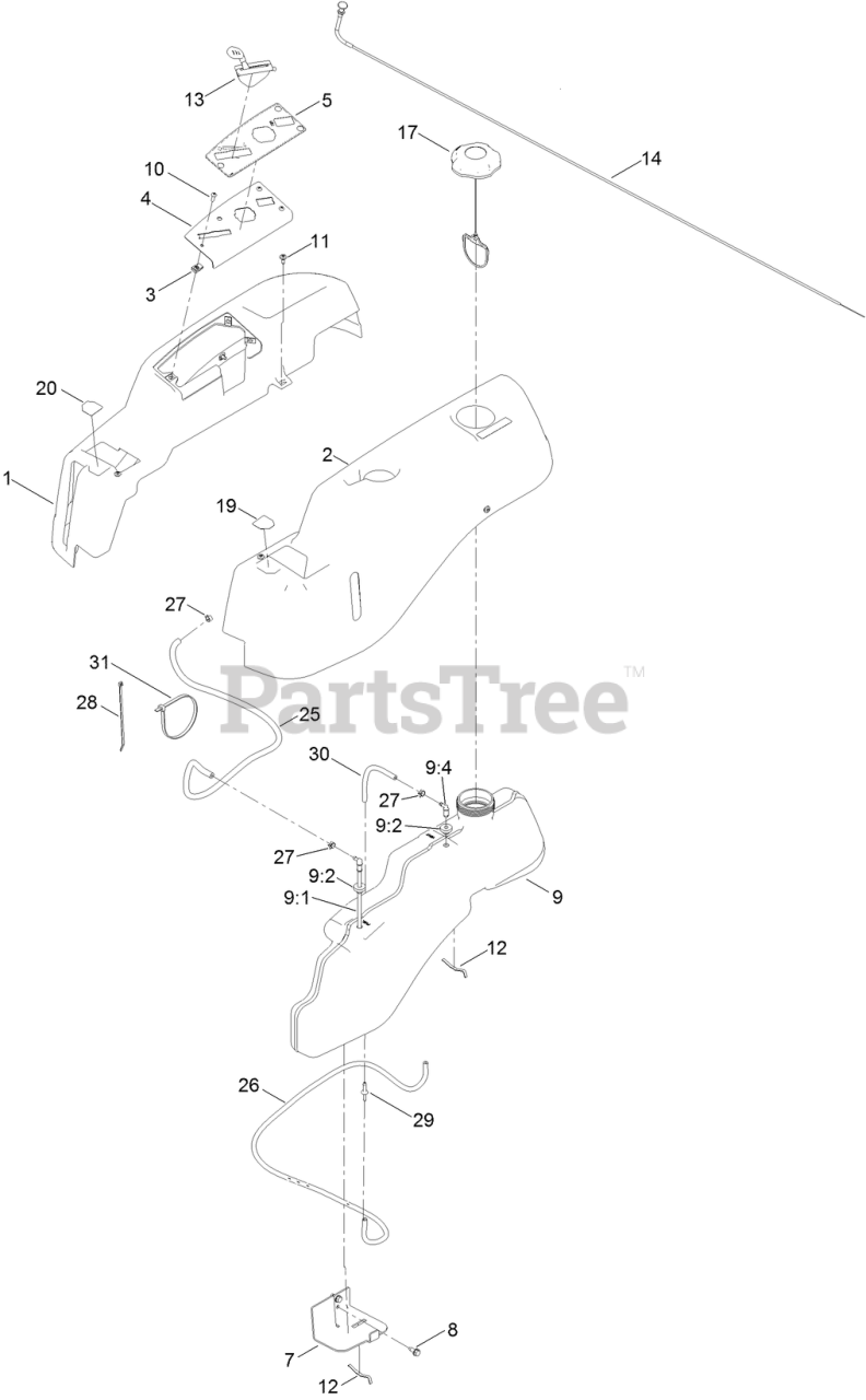Toro 74773 (MX 5000) - Toro 50" TimeCutter Zero-Turn Mower (SN ...