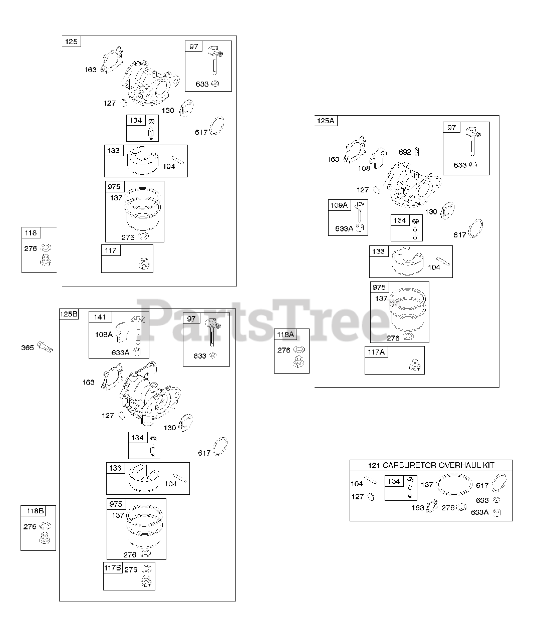Briggs & Stratton 122M02-1617-F1 - Briggs & Stratton Vertical Engine ...
