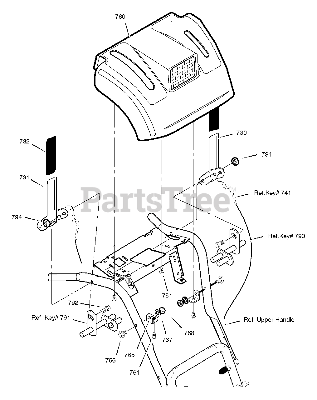 Craftsman C950-52313-3 - Craftsman 32" Snow Thrower, Canada (2005 ...