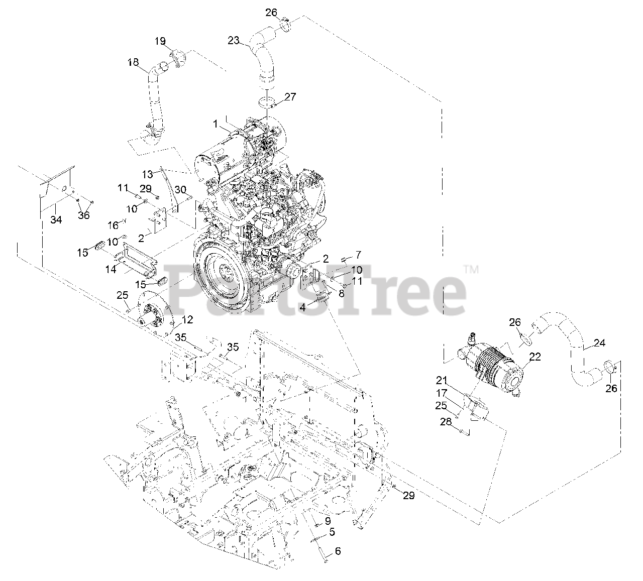 Exmark LZS88CDYM96RW0 - Exmark 96" Lazer Z Diesel Zero-Turn Mower ...