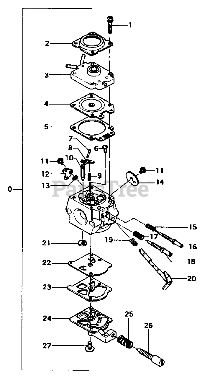 Tanaka ECS-300 - Tanaka Chainsaw Carburetor Parts Lookup with Diagrams ...