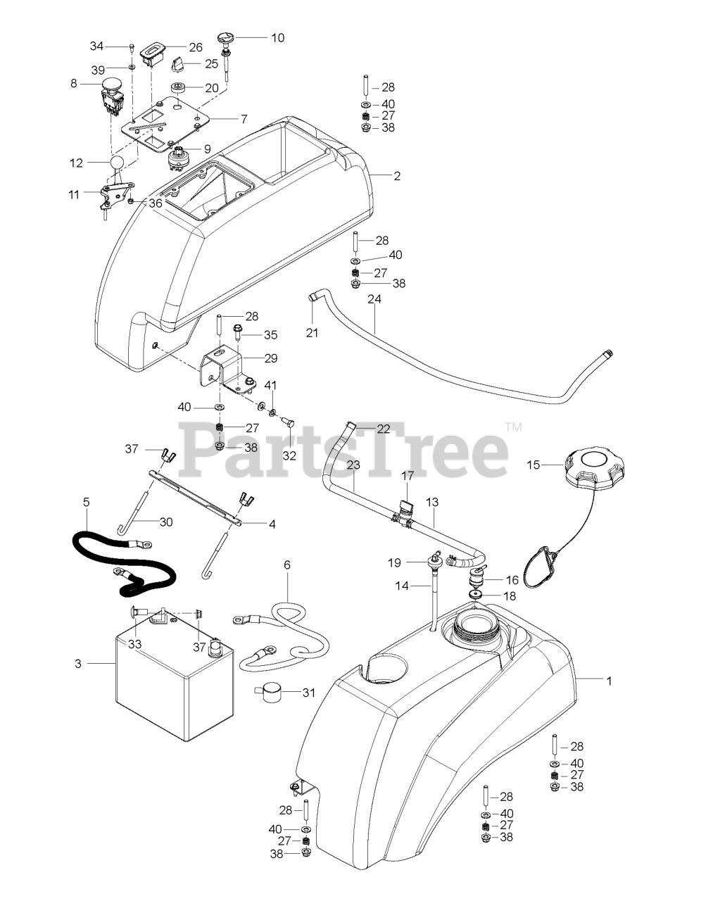 Husqvarna MZ 54 (967696102-00) - Husqvarna 54" Zero-Turn Mower (2018-04 ...