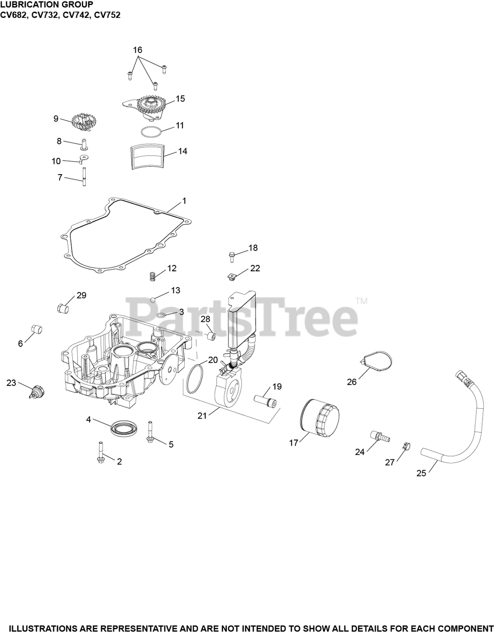 Kohler CV742-3017 - Kohler Command PRO Engine, Made for John Deere ...