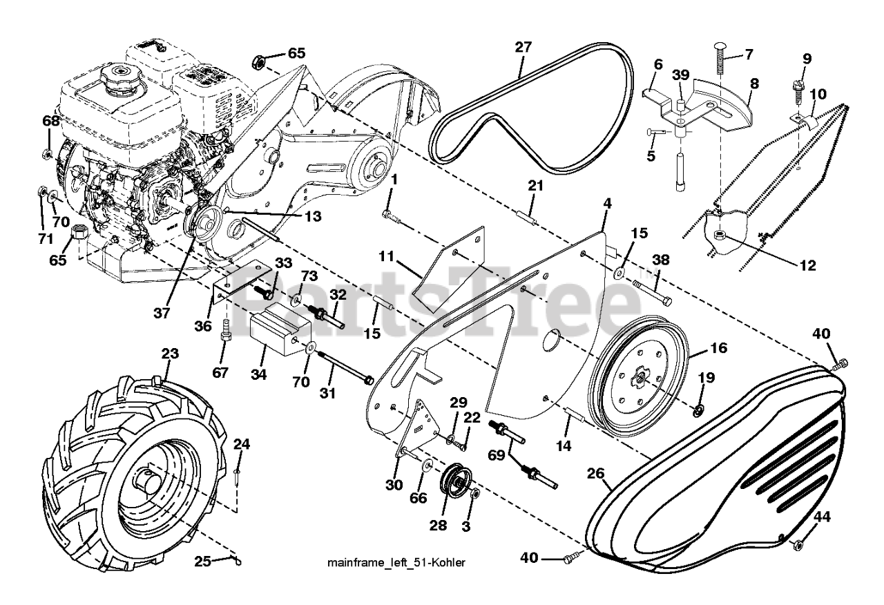 Husqvarna TR 430 (960910032-00) - Husqvarna Rear-Tine Tiller (2017-11 ...