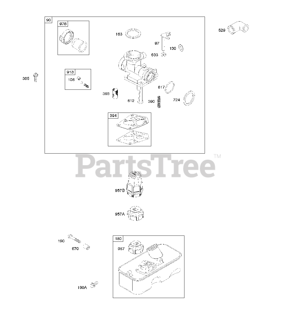 Briggs & Stratton 10T502-0457-B1 - Briggs & Stratton Vertical Engine ...