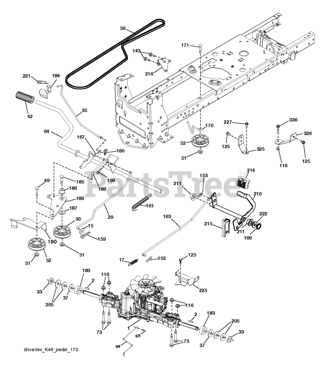 Husqvarna YTH 2042 (960430315-00) - Husqvarna 42" Yard Tractor (2019-07 ...