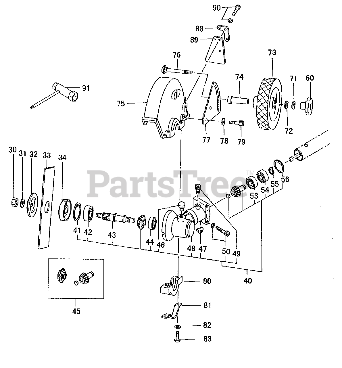 Tanaka TBC-255SFK - Tanaka Smart Fit Multi-Tool Edger Gear Case, Wheel ...