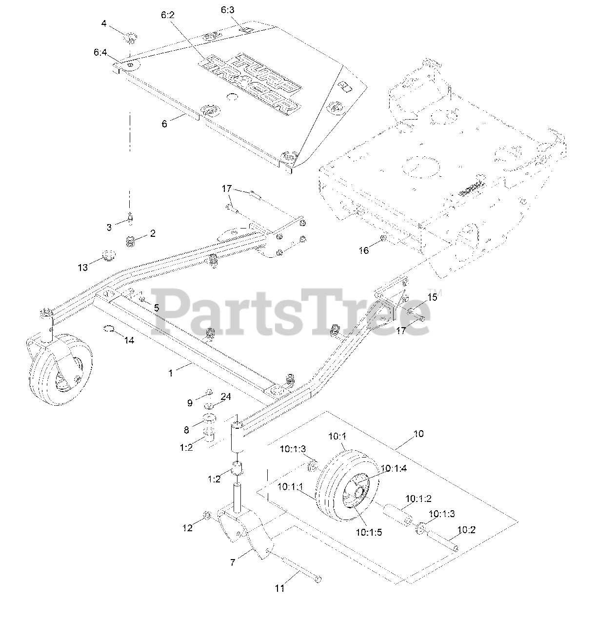 Exmark TTS481GKA48300 - Exmark 48" Turf Tracer S-Series Walk-Behind ...